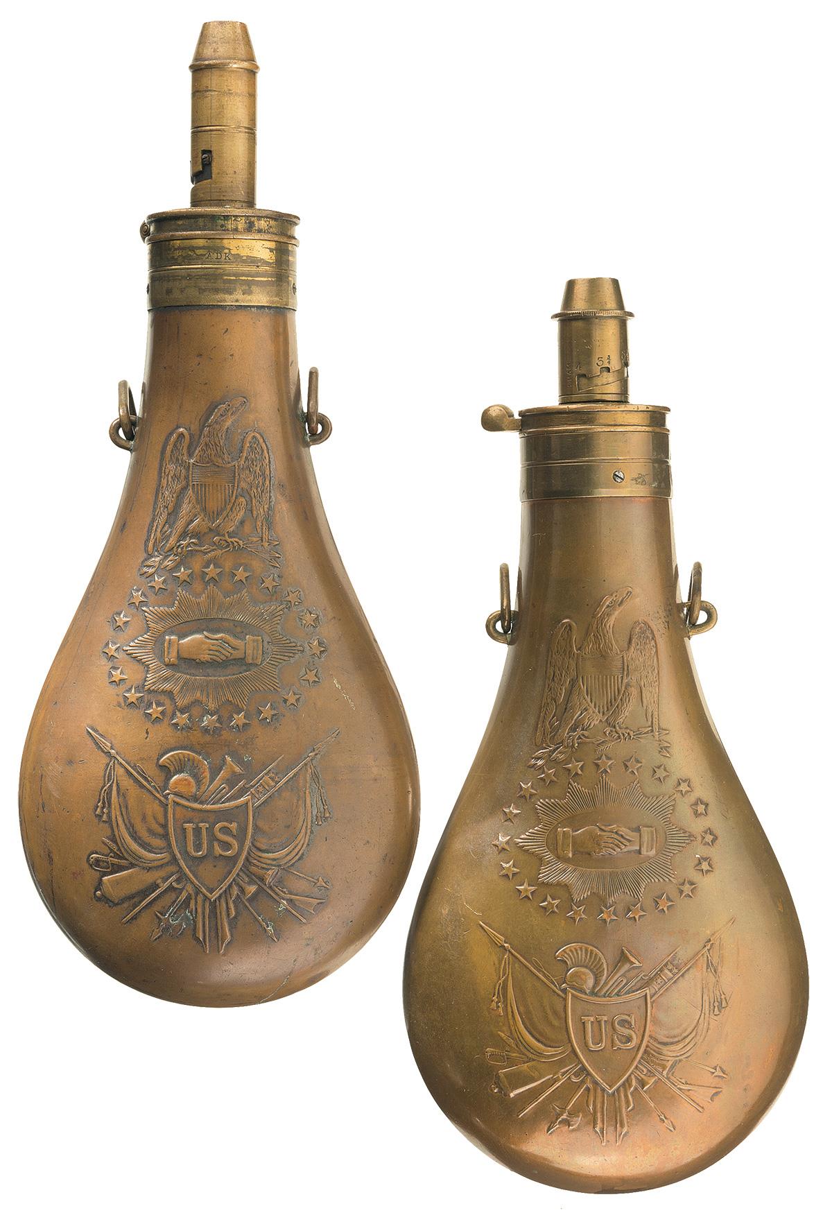 Two Batty Model 1841 'Peace' Flasks | Rock Island Auction