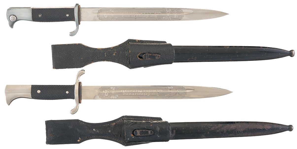 Two Nazi Service Commemorative Edged Weapons | Rock Island Auction