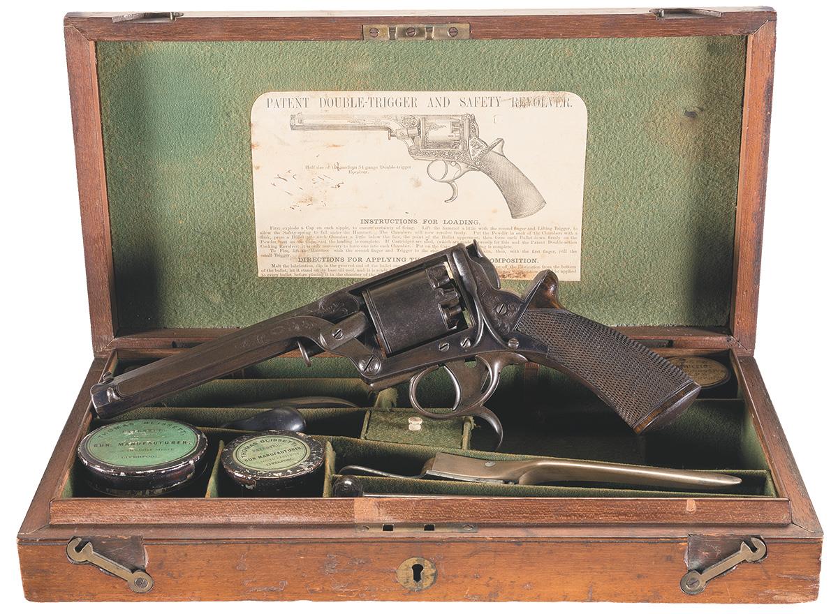 Tranter William Double Trigger Revolver 44 percussion | Rock Island Auction