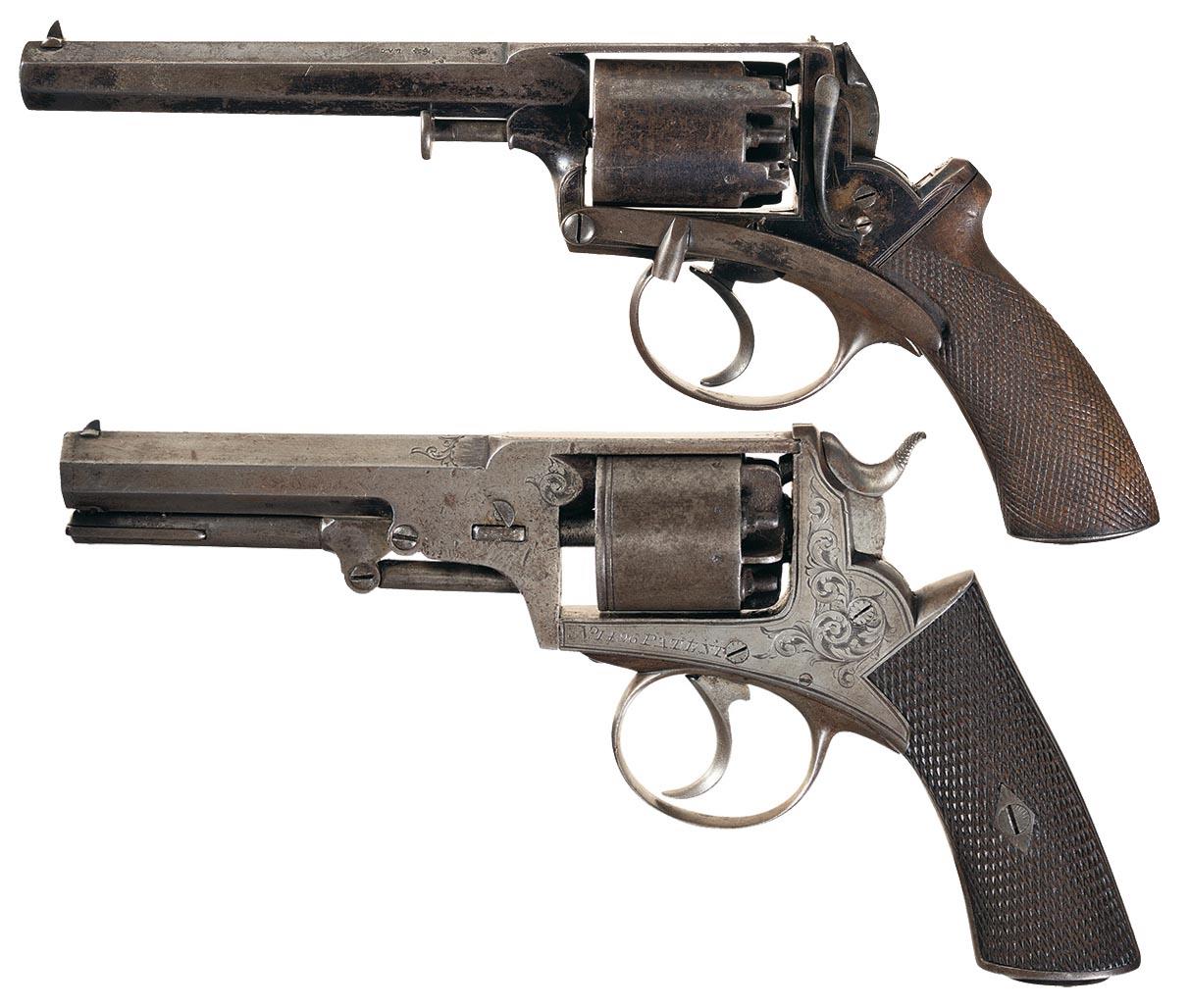 Two English Percussion Revolvers | Rock Island Auction