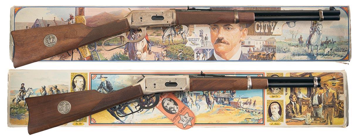Two Boxed Winchester Commemorative Lever Action Rifles | Rock Island ...
