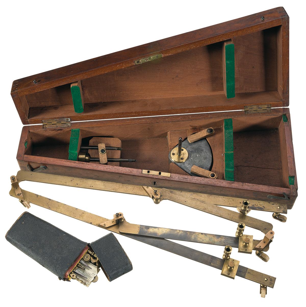 Two Mid 19th Century Cartographer's Exploration Instrument Sets | Rock ...