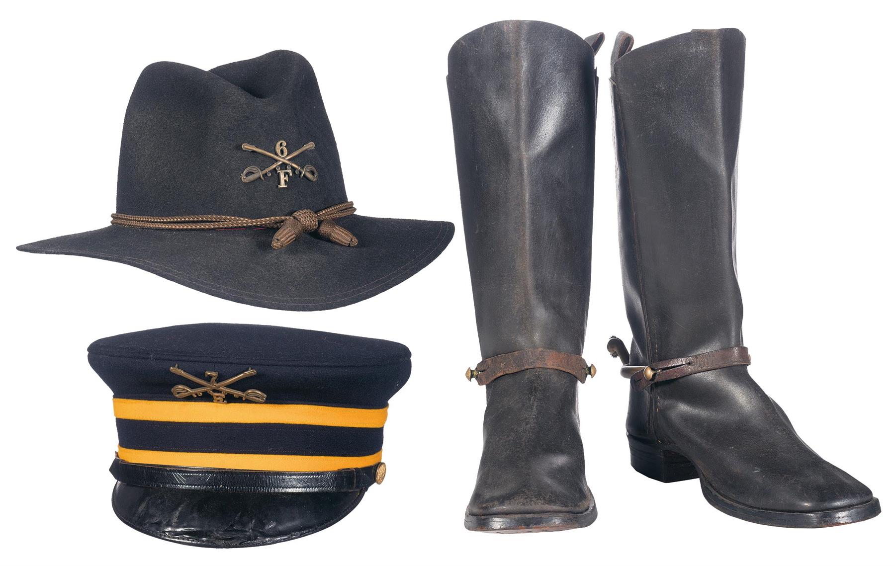Grouping of Cavalry Uniform Items | Rock Island Auction