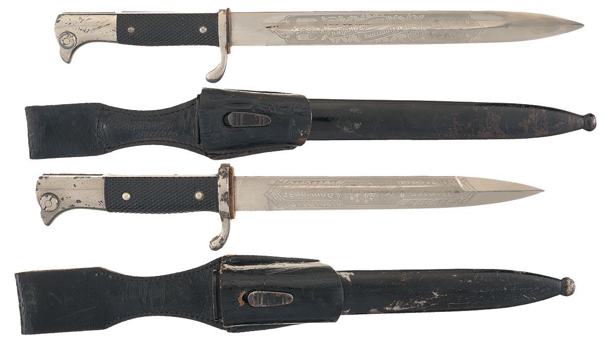Two German-Style Commemorative Bayonets with Sheaths | Rock Island Auction