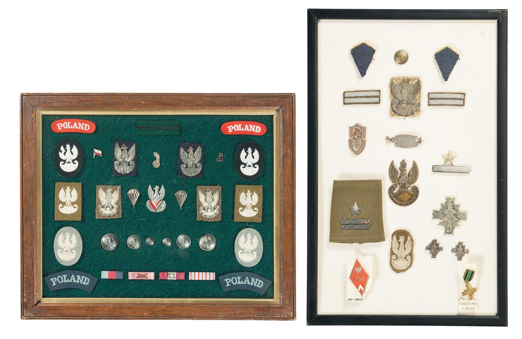 Grouping of Polish Army Patches and Insignia, Including Home Arm | Rock ...