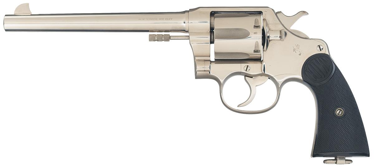 Colt New Service Revolver 450 Eley | Rock Island Auction