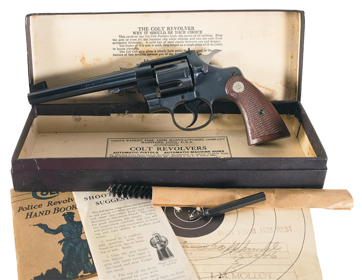 Colt Officers Model Heavy Barrel Revolver 32 Colt police | Rock Island ...