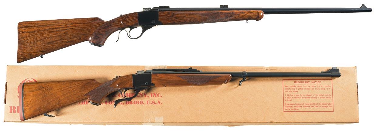 Two Ruger Single Shot Falling Block Rifles | Rock Island Auction