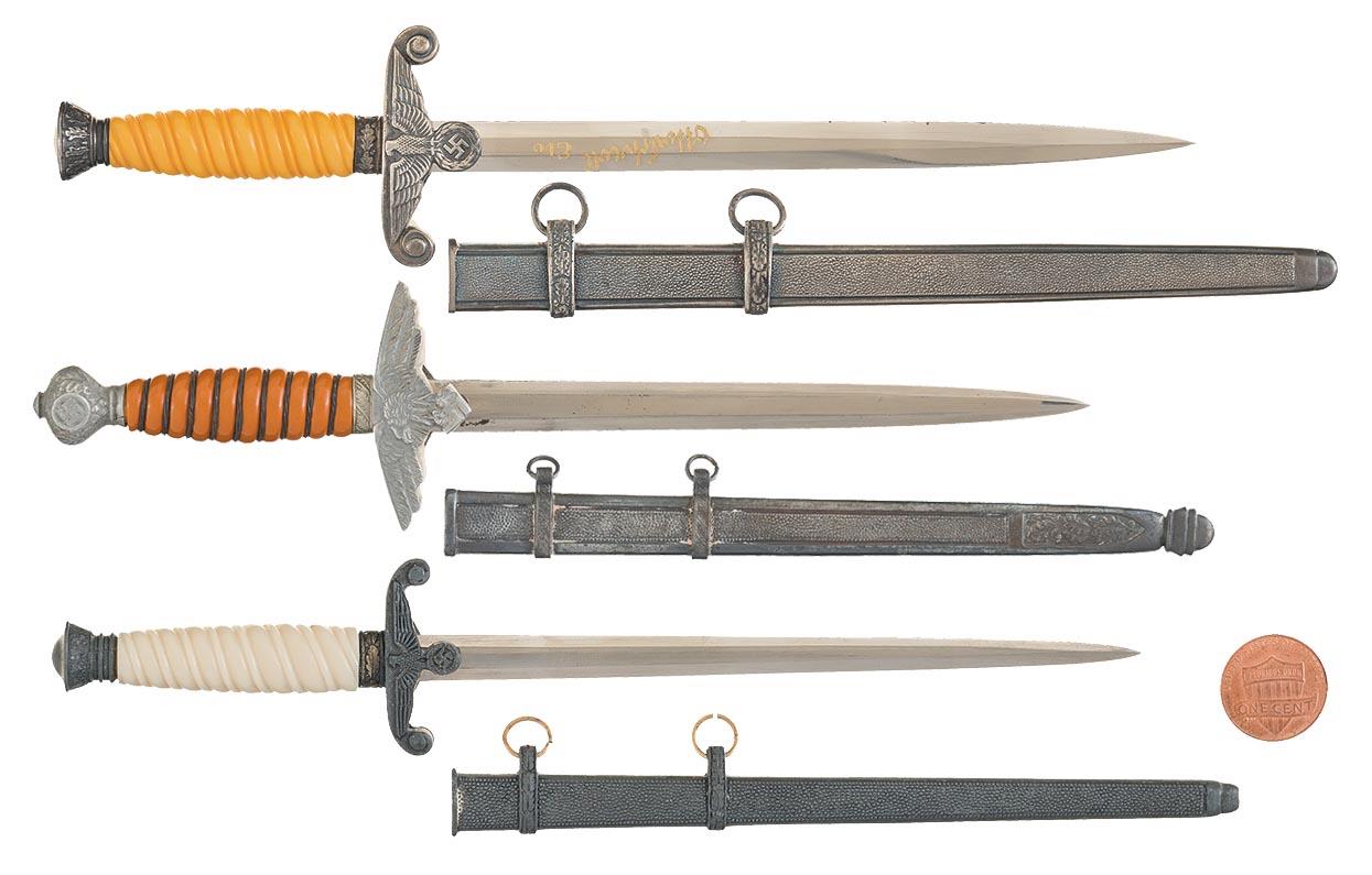 Three Miniature/Sales Sample Nazi Daggers | Rock Island Auction