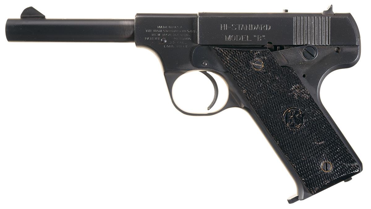 U.S. High Standard Model B Marked Semi-Automatic Pistol | Rock Island ...