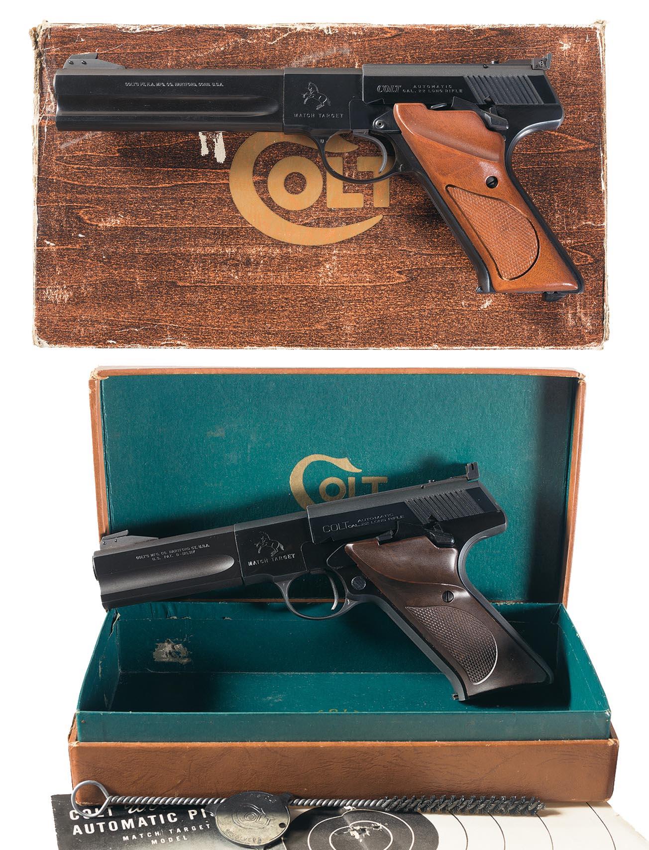 Two Boxed Colt Woodsman Semi-Automatic Pistols | Rock Island Auction