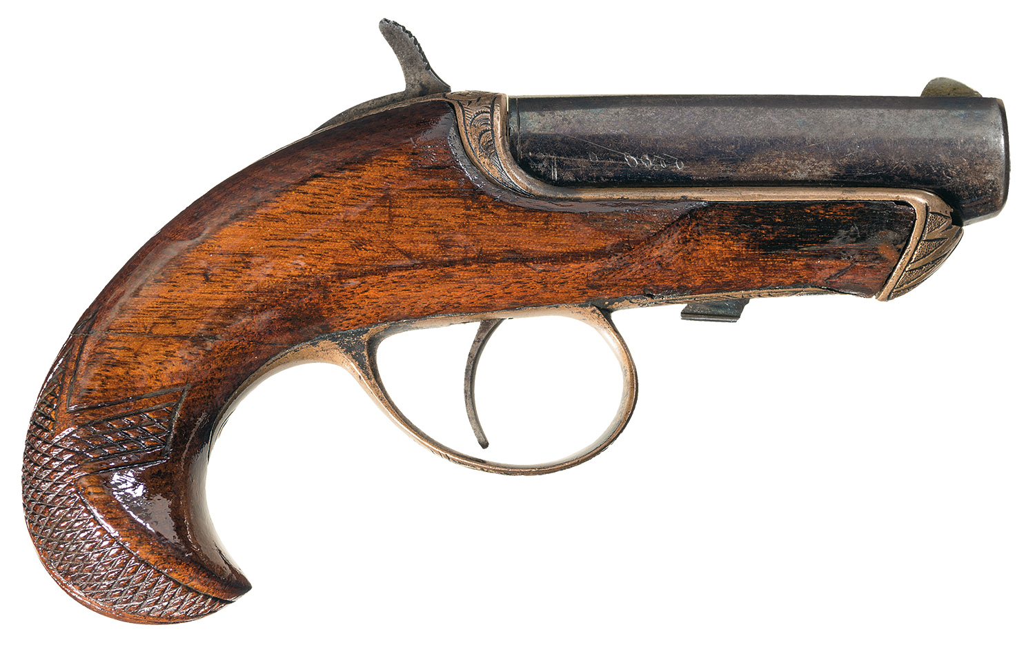 Fine Blued Williamson Derringer with Percussion Adapter | Rock Island ...