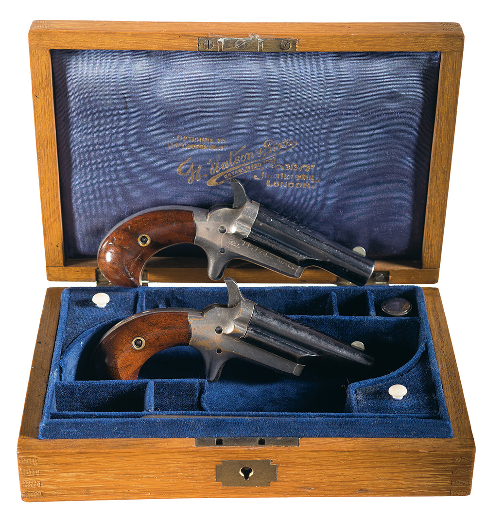 Very Fine Cased Pair of Colt Third Model Derringers w/ London Ag | Rock ...