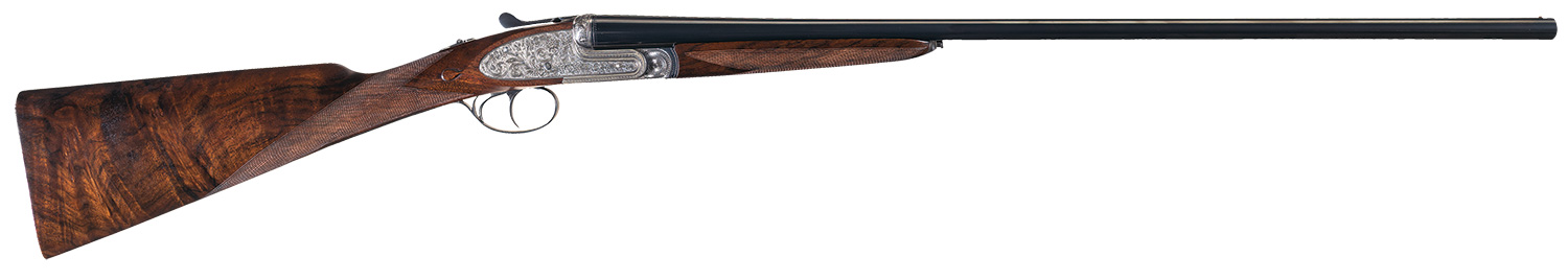 Engraved Antonio Gil Side Lock Double Barrel 28 Gauge Shotgun | Rock ...