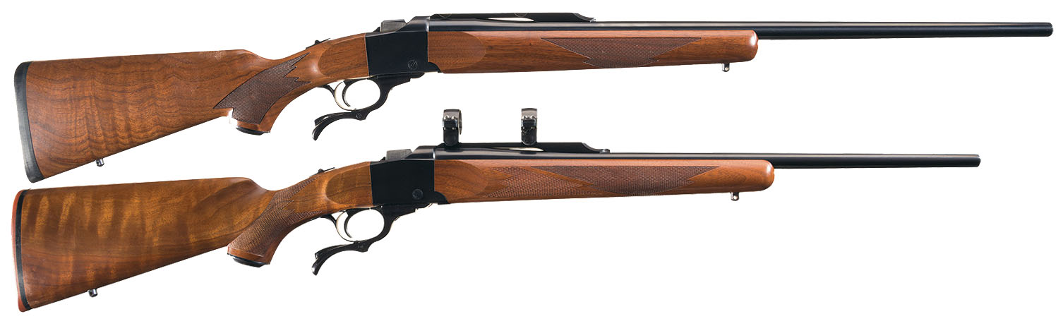 Two Ruger No. 1 Single Shot Falling Block Rifles | Rock Island Auction