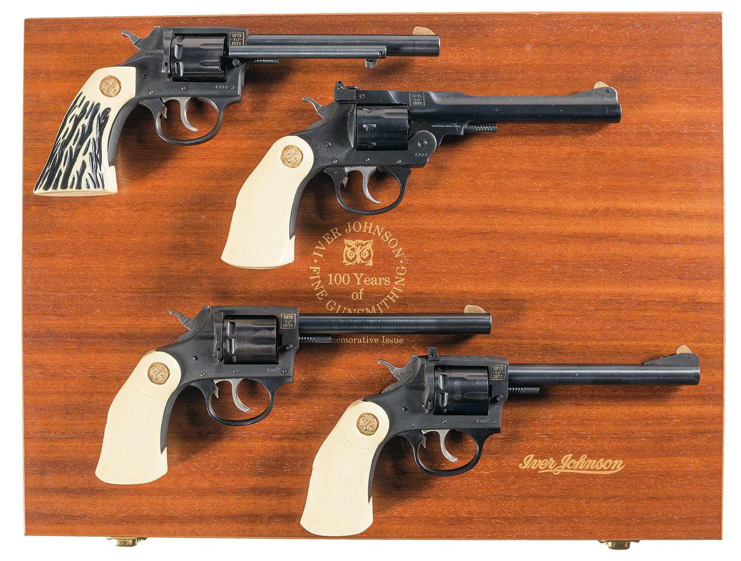 Cased Matching Numbered Iver Johnson Centennial Four-Revolver Se | Rock ...