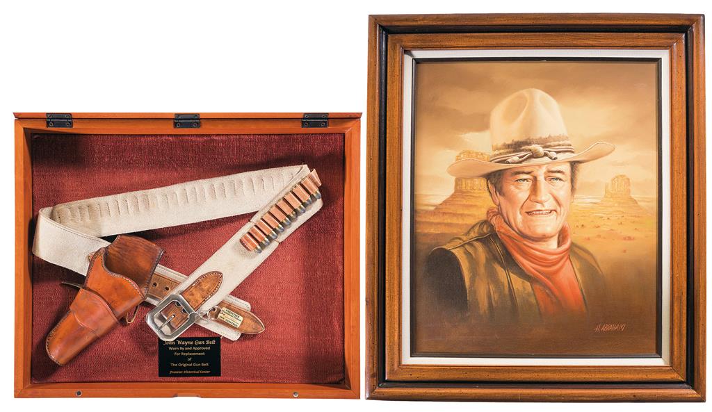 Cased Documented John Wayne Prototype Holster and Gunbelt Rig wi | Rock ...