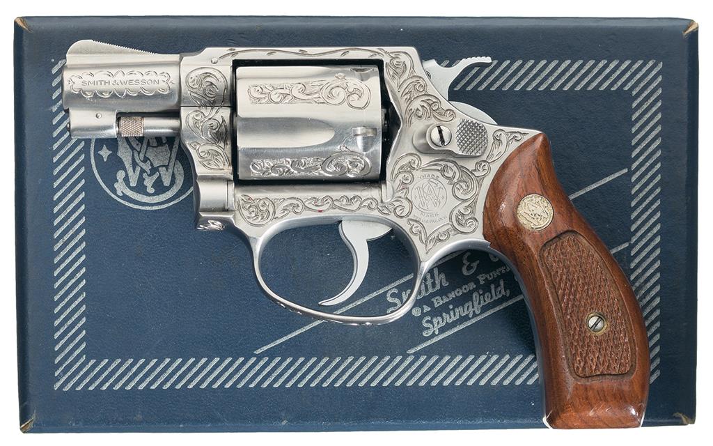 Engraved Smith & Wesson Model 60 Double Action Revolver with Box | Rock ...
