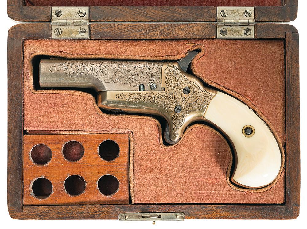 Custom Engraved Colt Third Model Derringer with Custom Cases | Rock ...