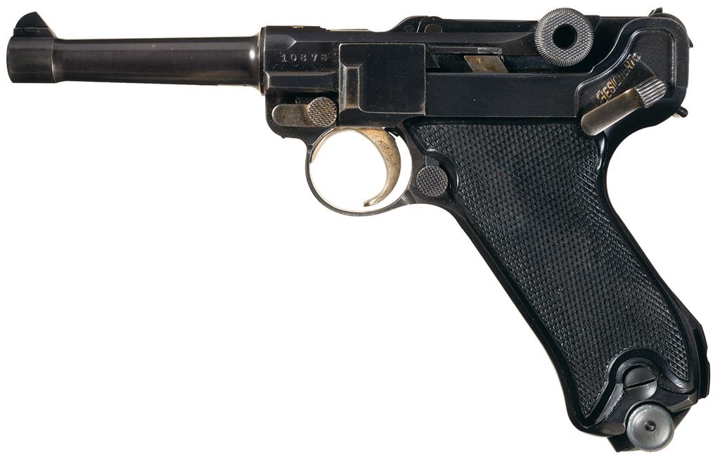 Desirable World War II Nazi 1940 Krieghoff Luger Pistol | Rock Island ...