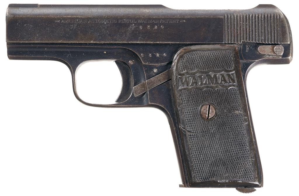 American Walman Patent Semi-Automatic Pistol | Rock Island Auction
