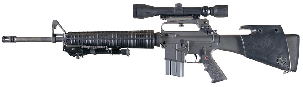 Desirable Cased Colt Delta Match HBAR Sporter Rifle with Scope | Rock ...