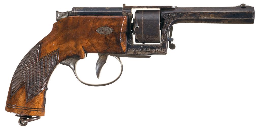 Scarce Dreyse Needle-Fire Double Action Revolver | Rock Island Auction