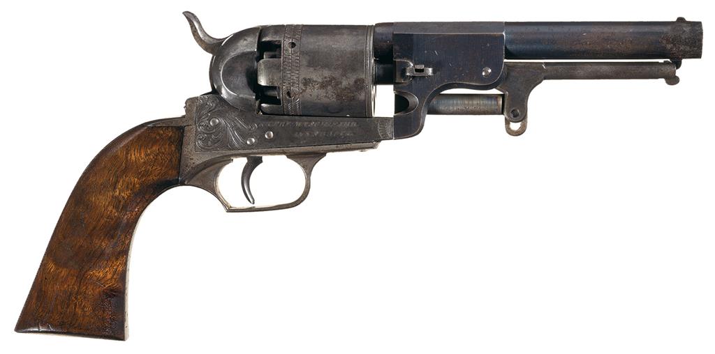 Rare Engraved K.K.P. Colt Brevete Percussion Revolver | Rock Island Auction
