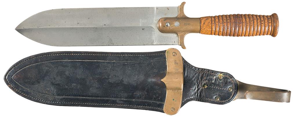Fine U.S. Springfield Model 1880 Hunting Knife with Sheath | Rock ...