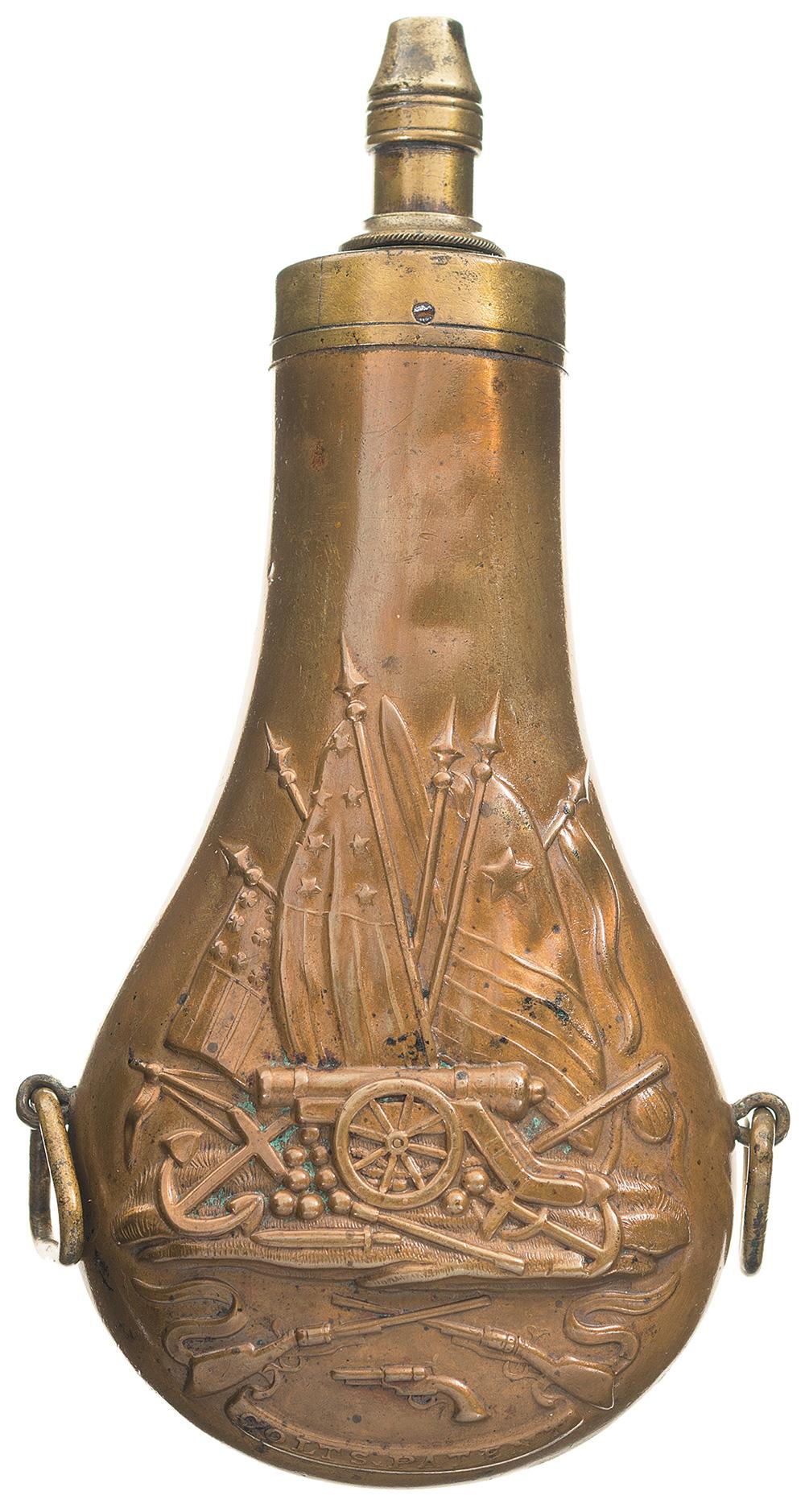 Rare Colt First Model Navy Powder 'Plunger Style' Flask | Rock Island ...