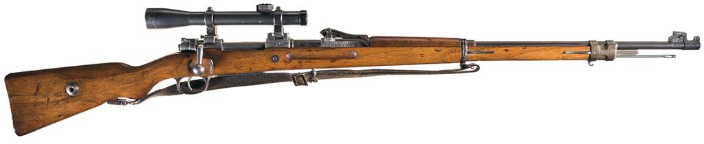 World War I German GEW 98 Sniper Rifle with Leather Sling | Rock Island ...