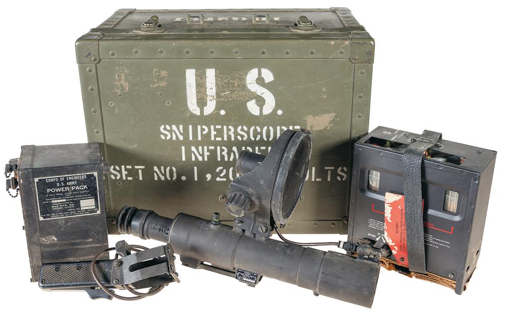 U.S. American Optical Company M3 Infra-Red Sniper Scope with Cas | Rock ...