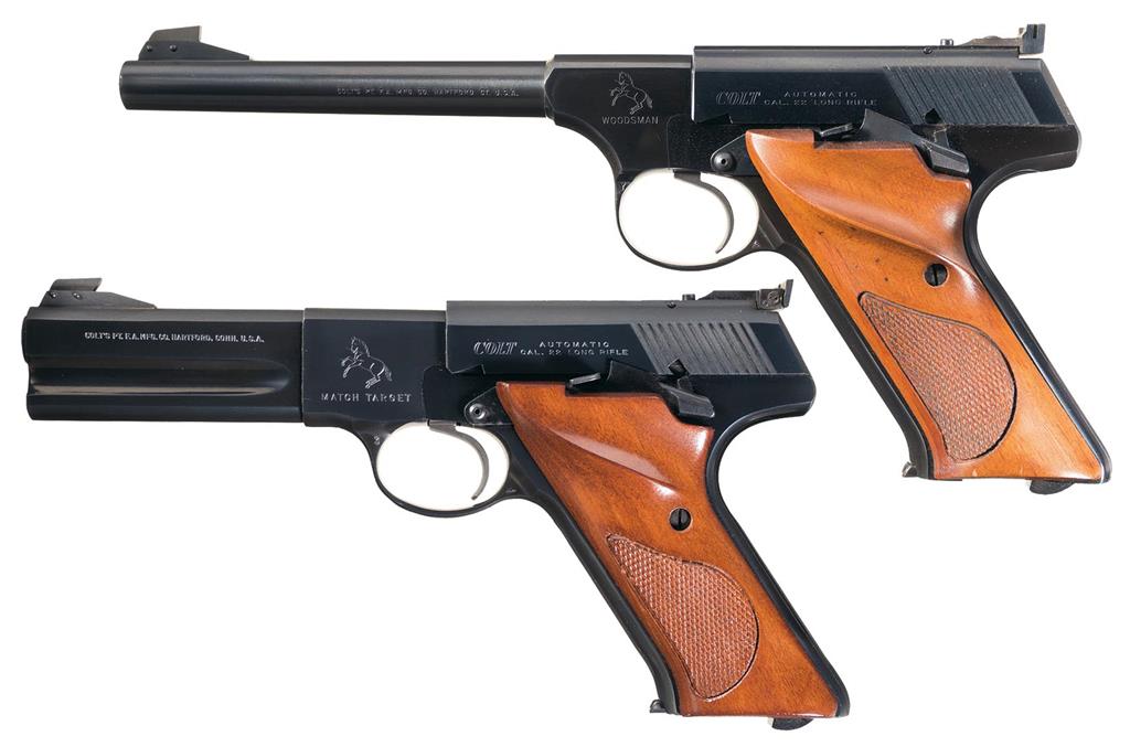 Two Colt Woodsman Semi-Automatic Pistols | Rock Island Auction