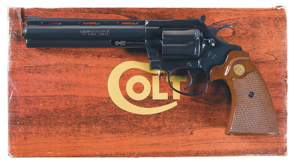 Colt Diamondback Double Action Revolver in .22 Long Rifle with B | Rock ...