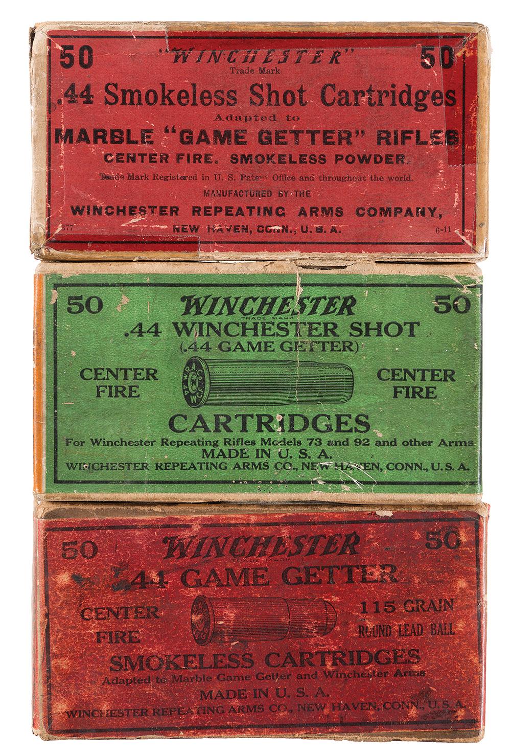Three Boxes of Winchester Game Getter Ammunition | Rock Island Auction