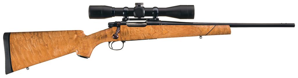 Custom Remington Model Seven Bolt Action Rifle with Scope | Rock Island ...