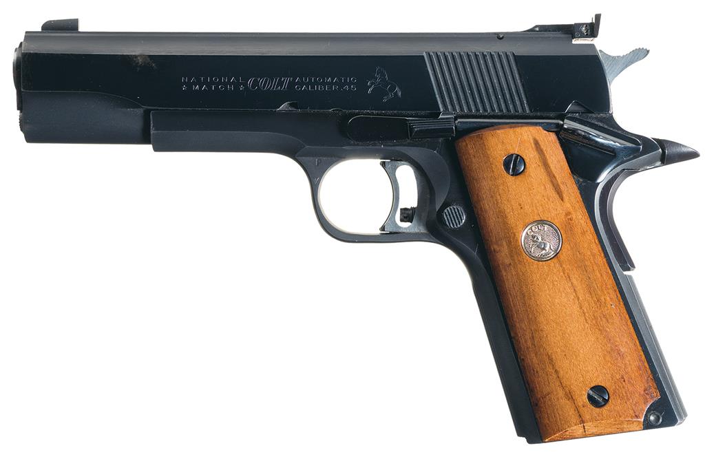 Colt Pre-Series 70 Gold National Match Semi-Automatic Pistol | Rock ...