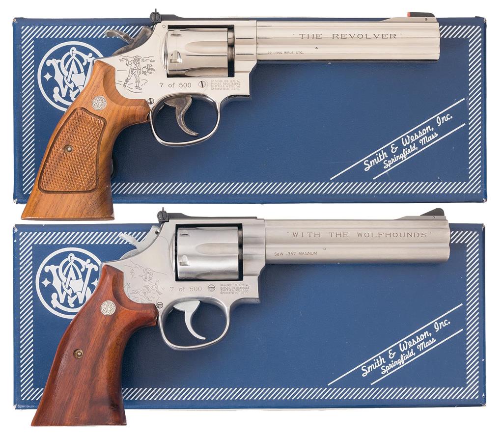 Two Smith & Wesson 'Twelve Revolvers' Special Series DA Revolver | Rock ...