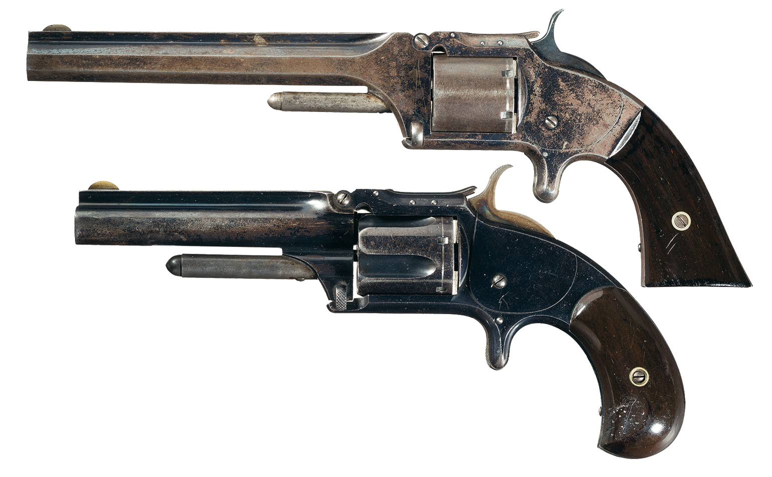 Two Smith & Wesson Antique .32 Caliber Revolvers w/ Factory Lett | Rock ...