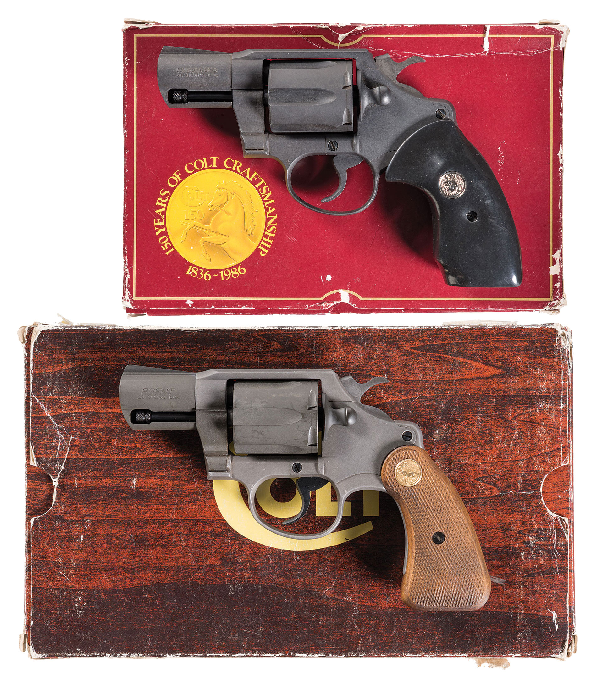 Two Colt DA Snub Nose Revolvers w/ Boxes | Rock Island Auction