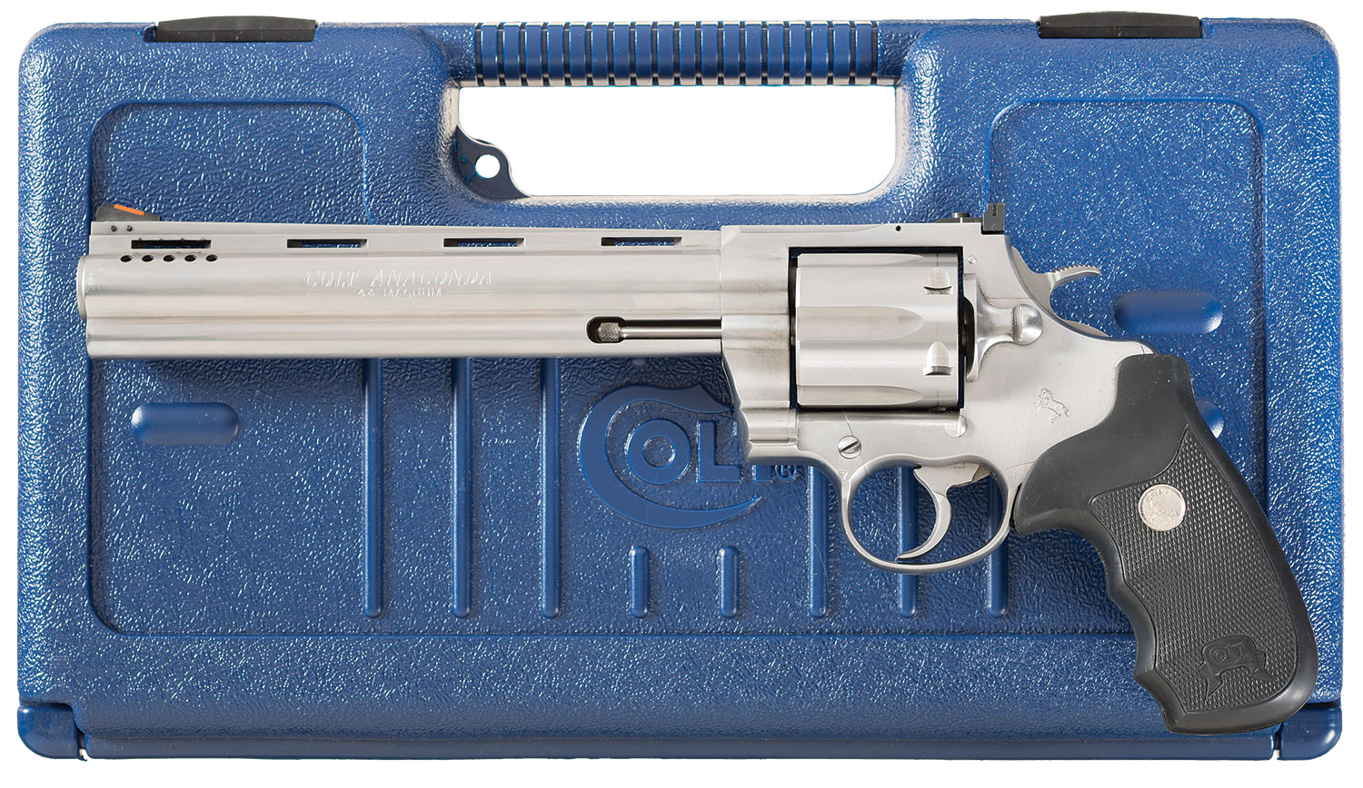 Stainless Steel Colt Anaconda Double Action Revolver with Case | Rock ...