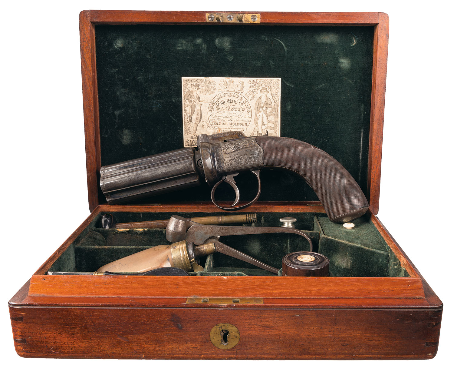 Parker Field & Sons Percussion Revolver Pistol 46 | Rock Island Auction