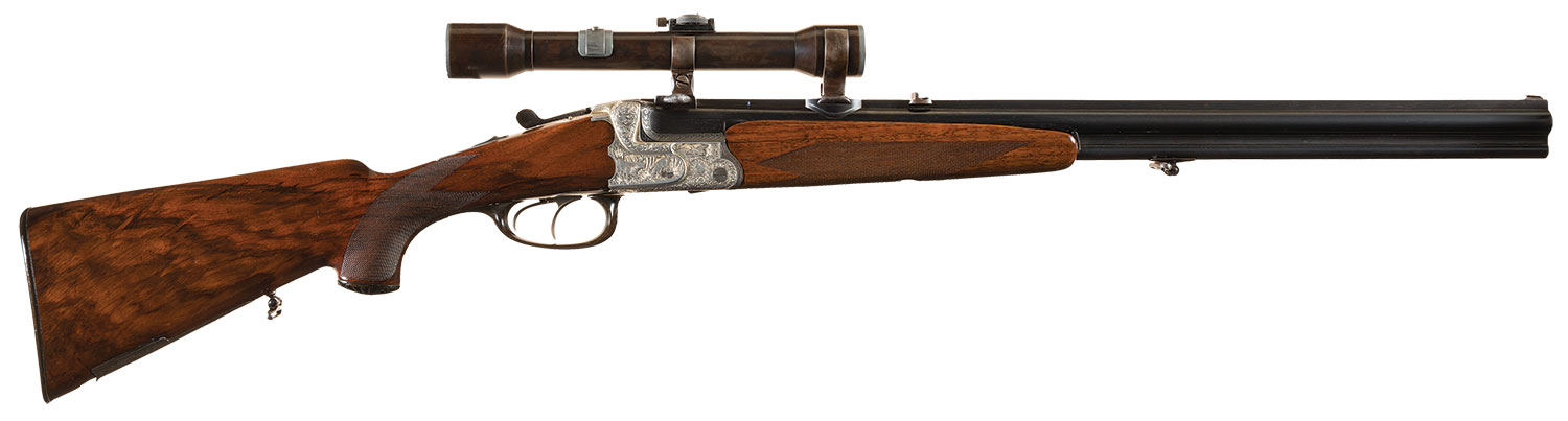 Engraved German W. Eblen Over Under Combination Rifle/Shotgun | Rock ...