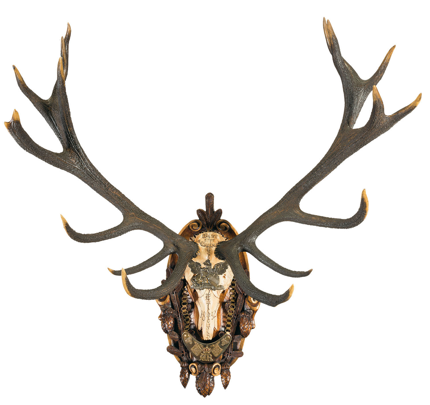 Red Stag Cap European Wall Mount Marked to The Baron Von Esebeck | Rock ...