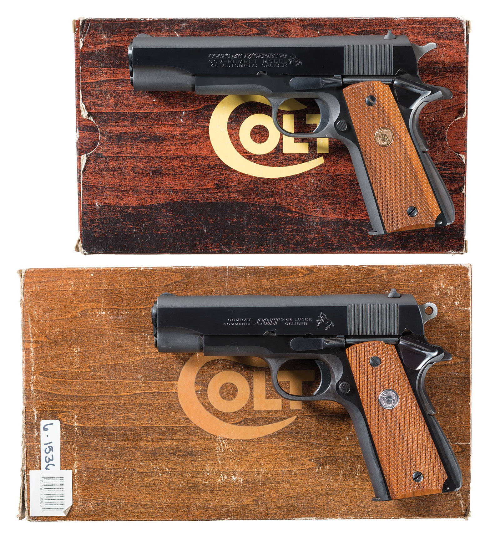 Two Colt Semi-Automatic Pistols w/ Boxes | Rock Island Auction