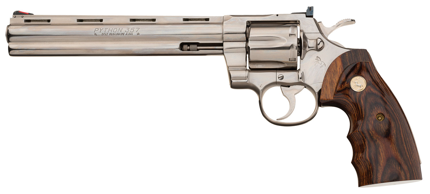 Nickel Plated Colt Python Double Action Revolver | Rock Island Auction