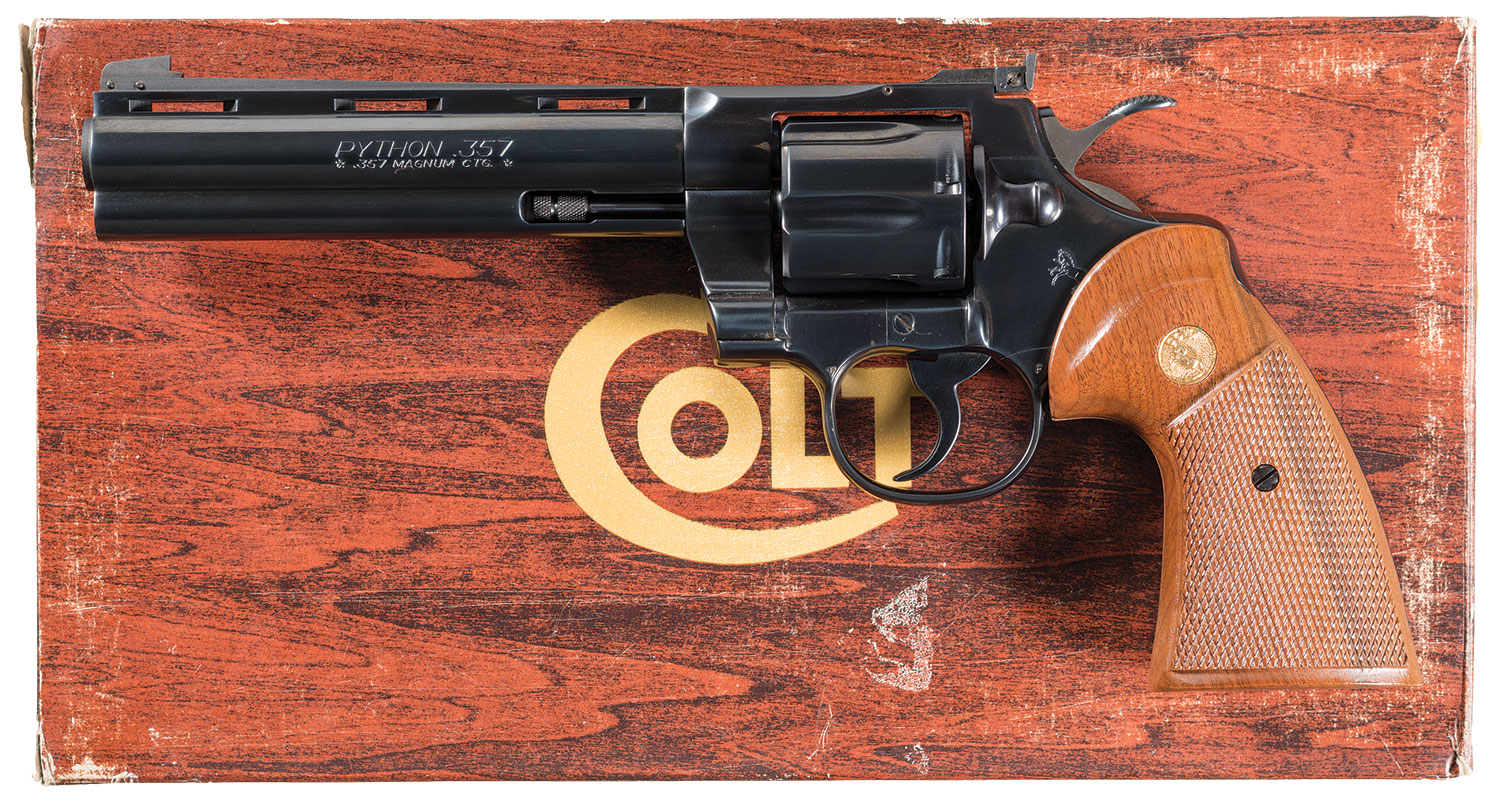 Excellent Colt Python Double Action Revolver with Original Box | Rock ...