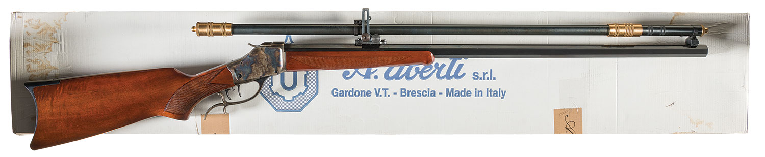 Uberti Model 1885 High Wall Single Shot Rifle with Scope and Box | Rock ...