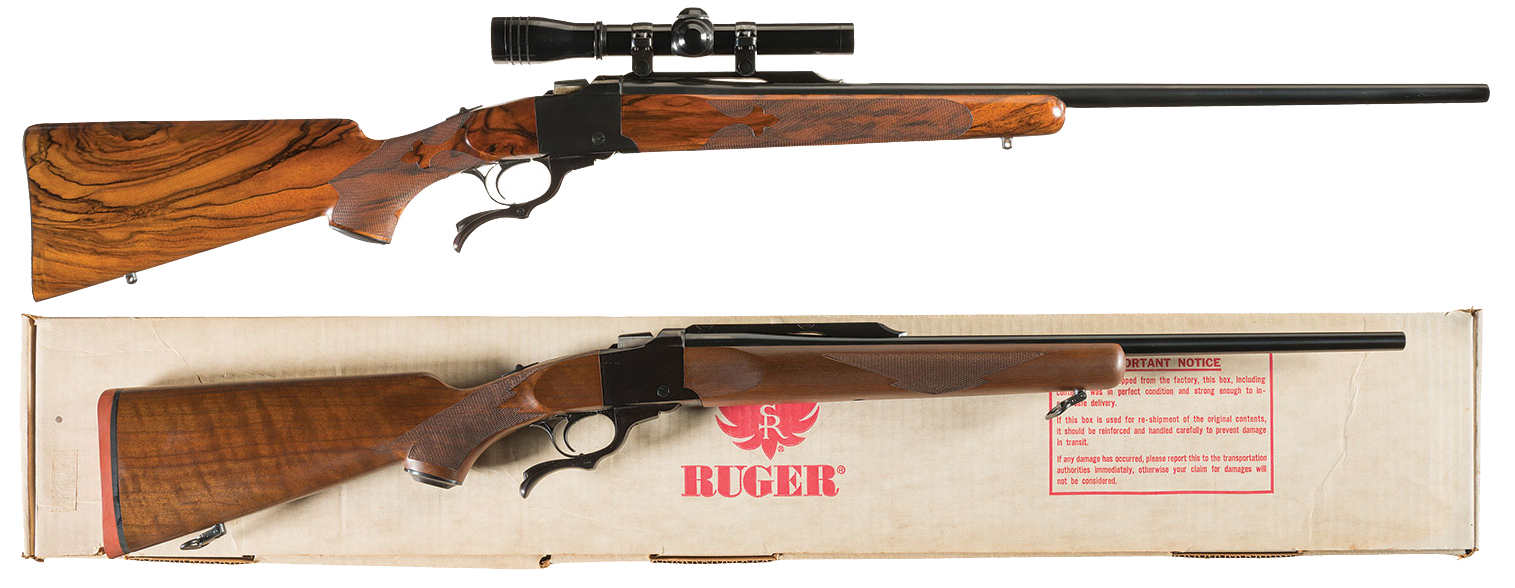 Two Ruger Single Shot Falling Block Rifles | Rock Island Auction