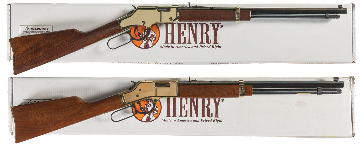 Two Henry Repeating Arms Lever Action Rifles w/ Boxes | Rock Island Auction